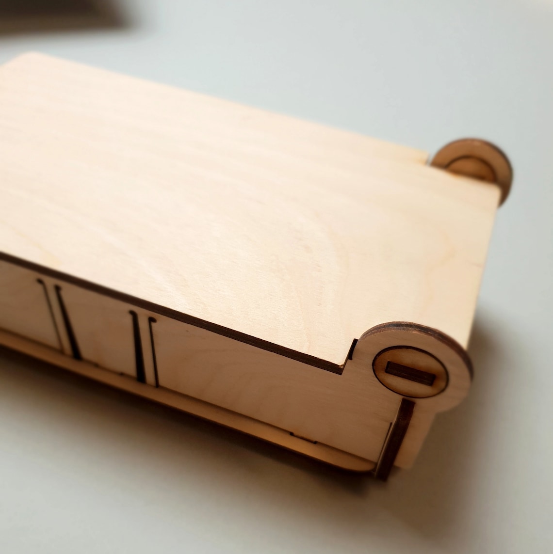 Wood Memory Box Vector File, No Glue Required for the Assambly, DXF for ...