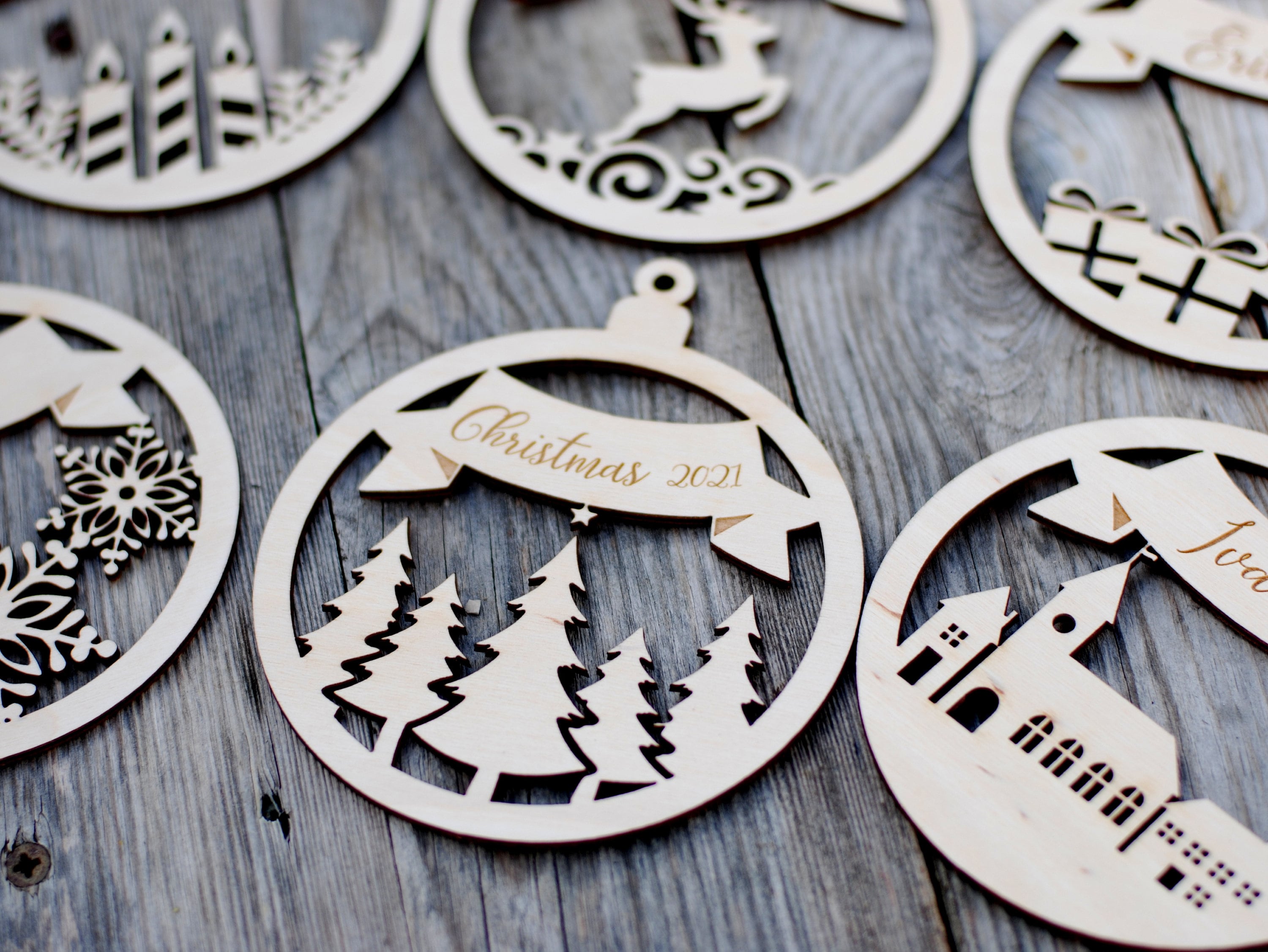 Christmas SVG Vector File Ornaments for Personalization - Etsy