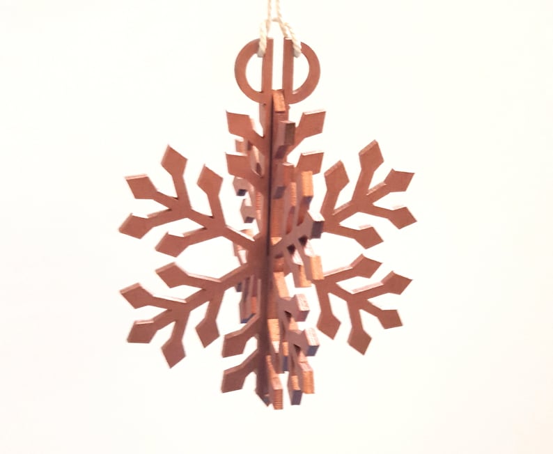 3D Snowflake DXF, Snowflake Template Vector File, Snowflake Cutting ...