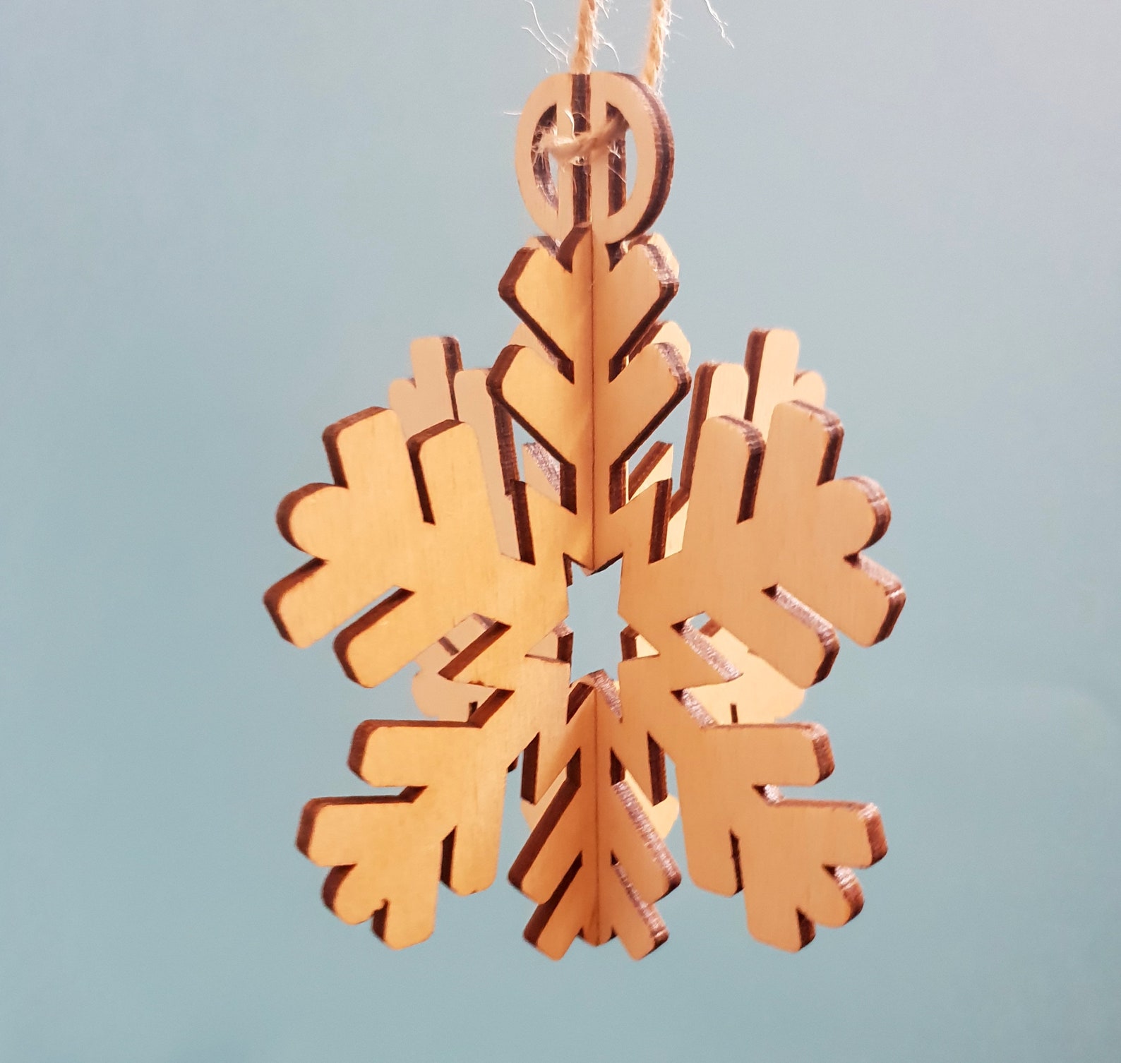 3D Snowflake SVG, Snowflake Template Vector File, Snowflake Cutting ...