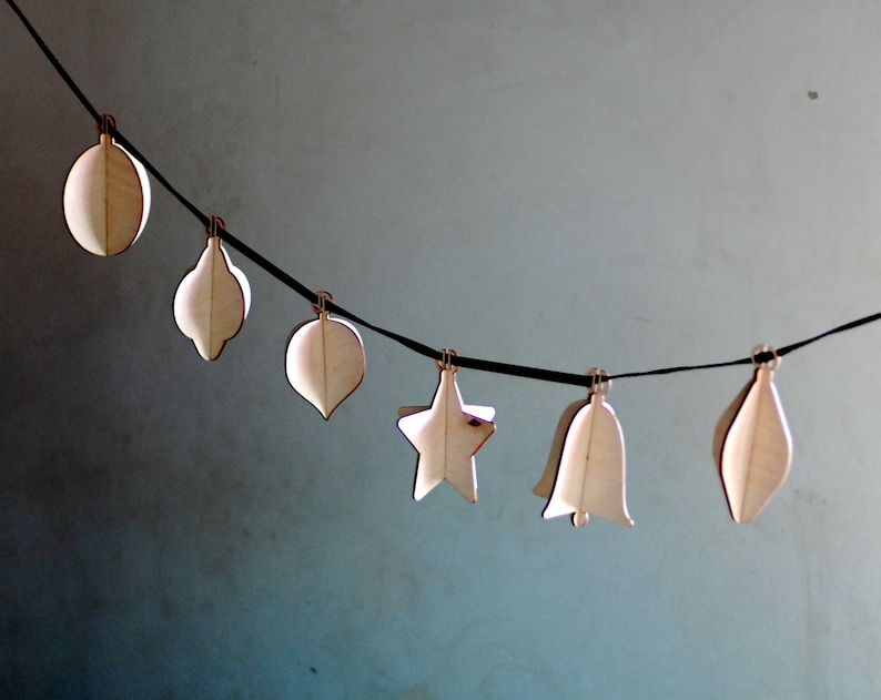 3D Shapes for Garland, Christmas Tree Decors Vector File, DXF, SVG, Pdf ...