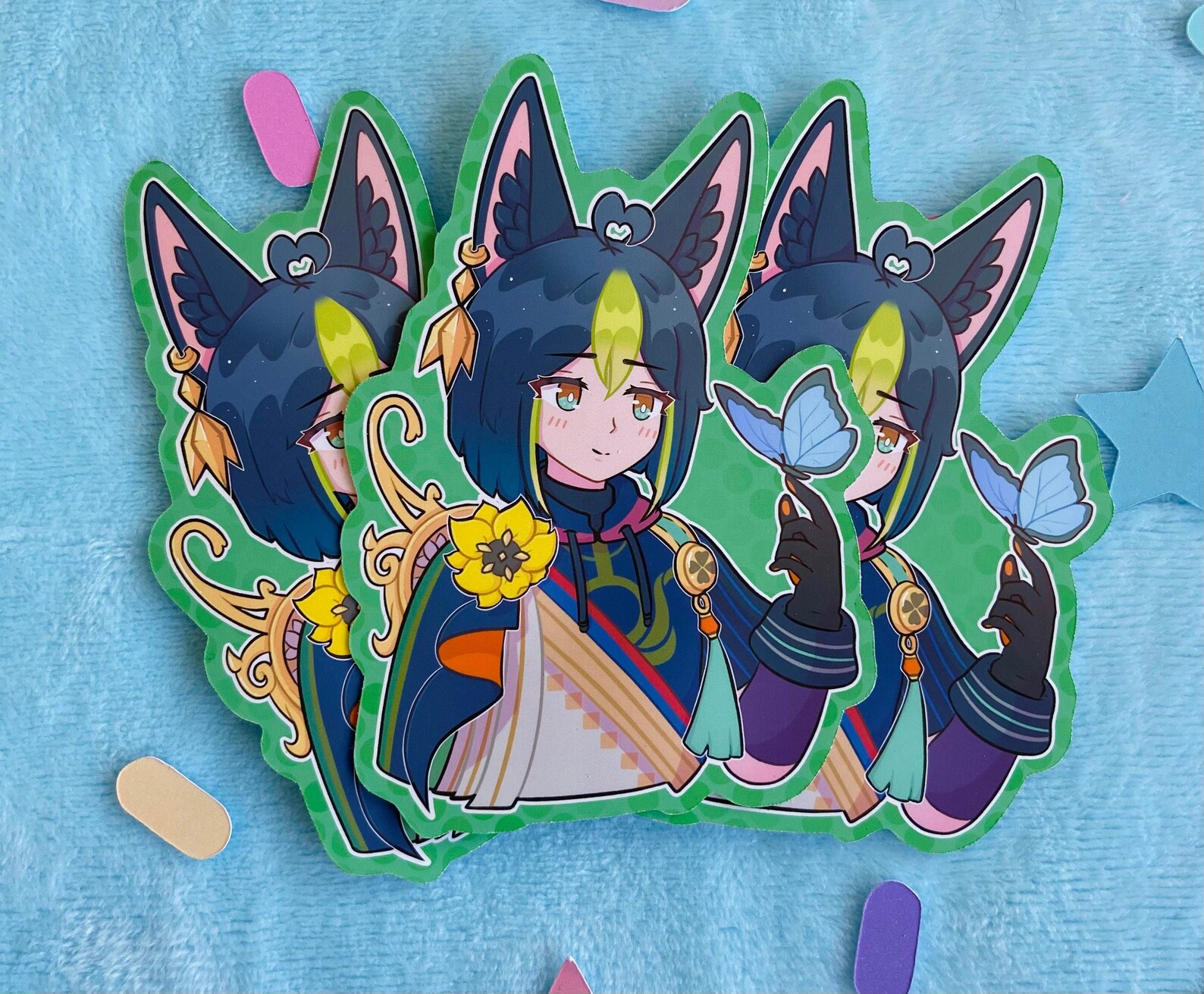 Genshin Impact Tighnari Sticker Matte Sticker Die-cut - Etsy Finland