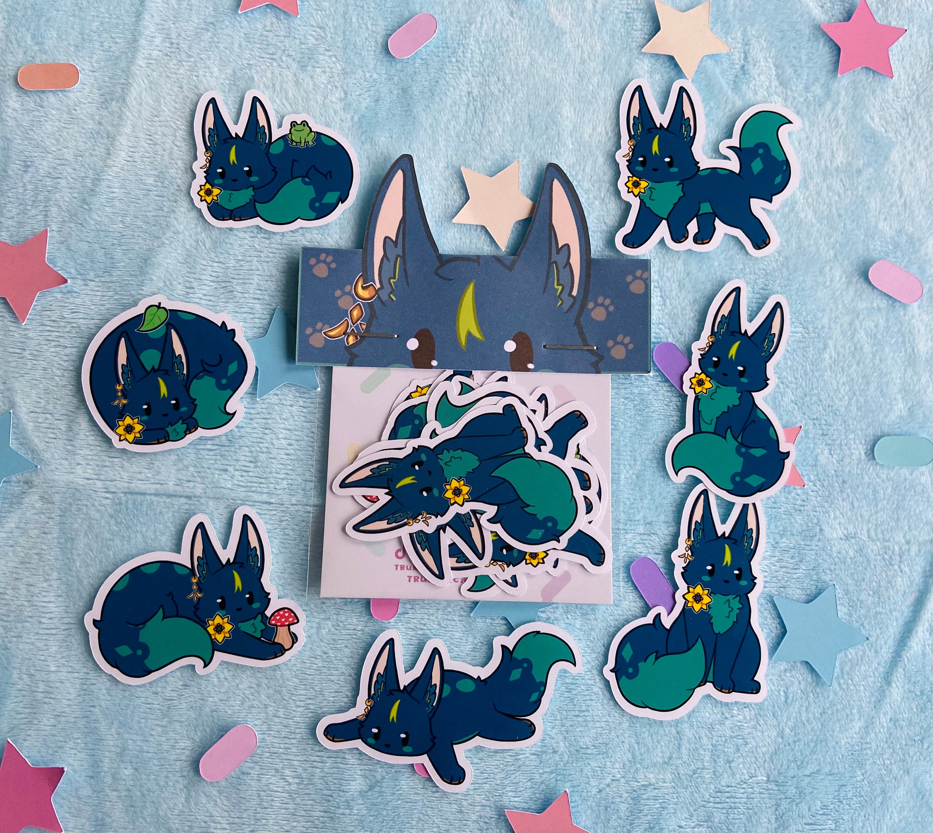 Tighnari Fox Genshin Impact Sticker Pack Sticker Bundle - Etsy Finland