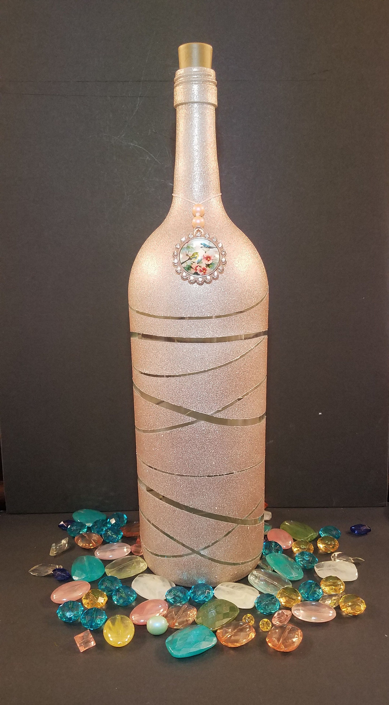 Decorative Wine Bottle That Lights Up!!! - Etsy