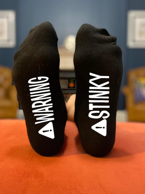 Funny Warning Stinky Feet Socks. Birthday Father's Day - Etsy