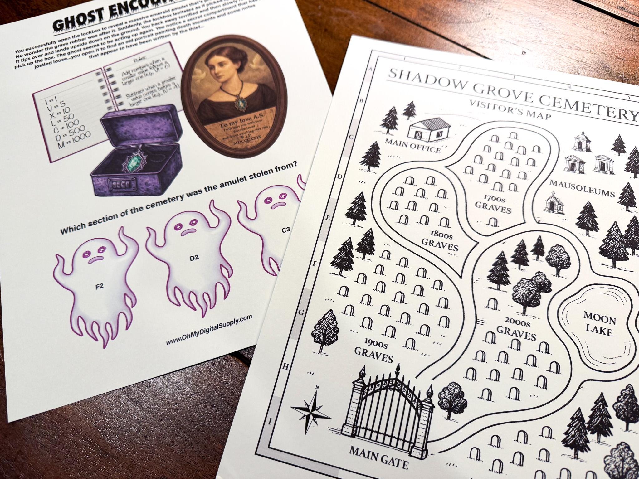 Escape Room: Ghost in the Graveyard, Halloween Themed Group Team ...