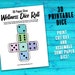 Wellness Dice Roll Printable Decision Game, Dice Roll Wellness Activity ...