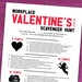 Valentine's Day Workplace Scavenger Hunt Printable Team Building ...