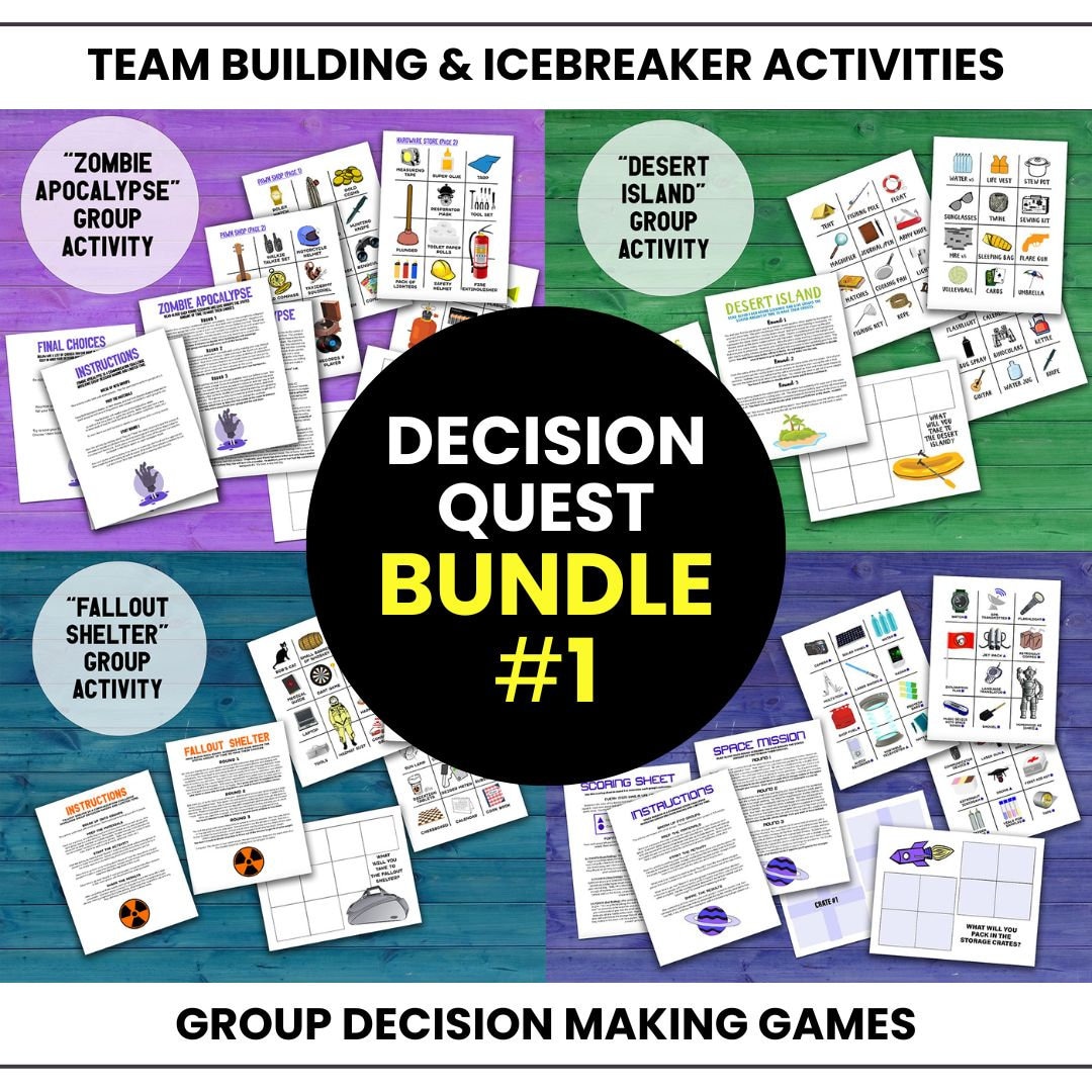 Decision Quest Games Bundle #1, Group Communication & Decision-making ...