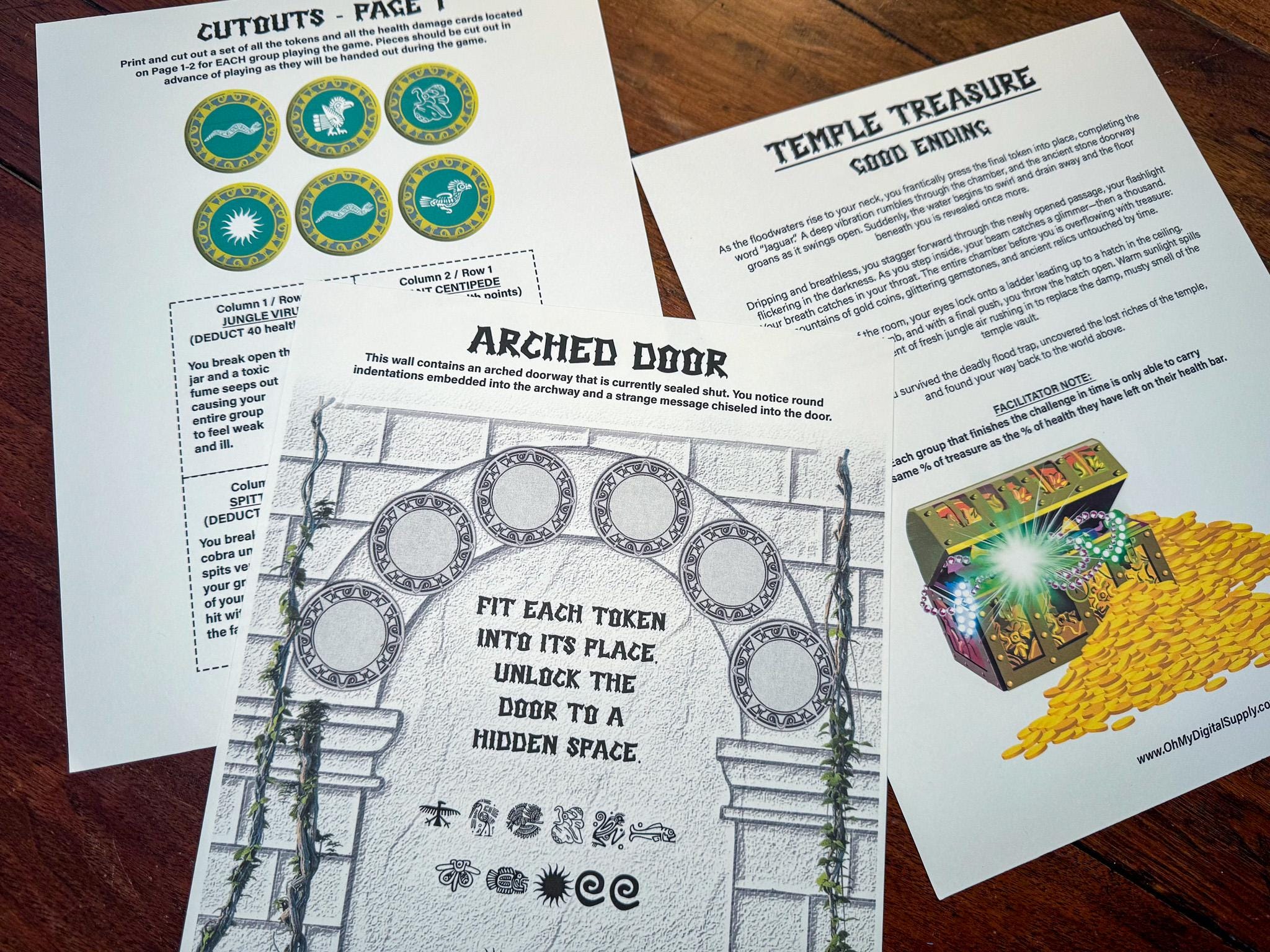 Escape Room: Temple Treasure, Jungle Themed Group Team Building ...