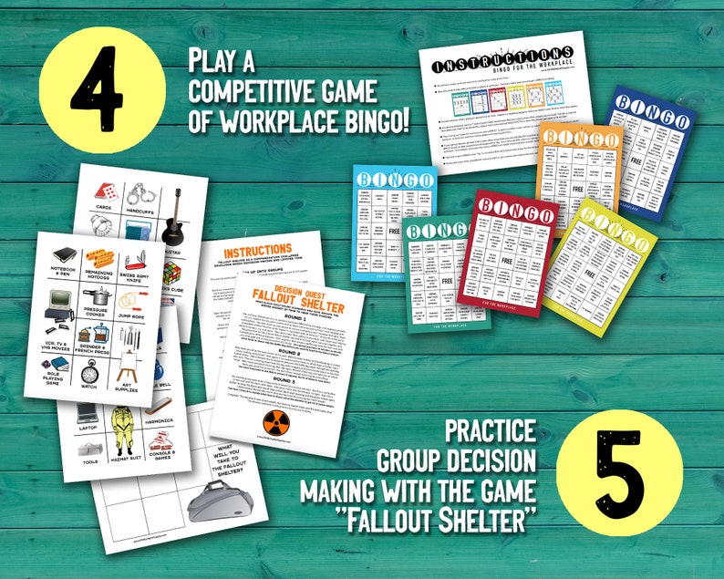 Workplace Team Building Games Bundle, Printable Group Icebreaker ...