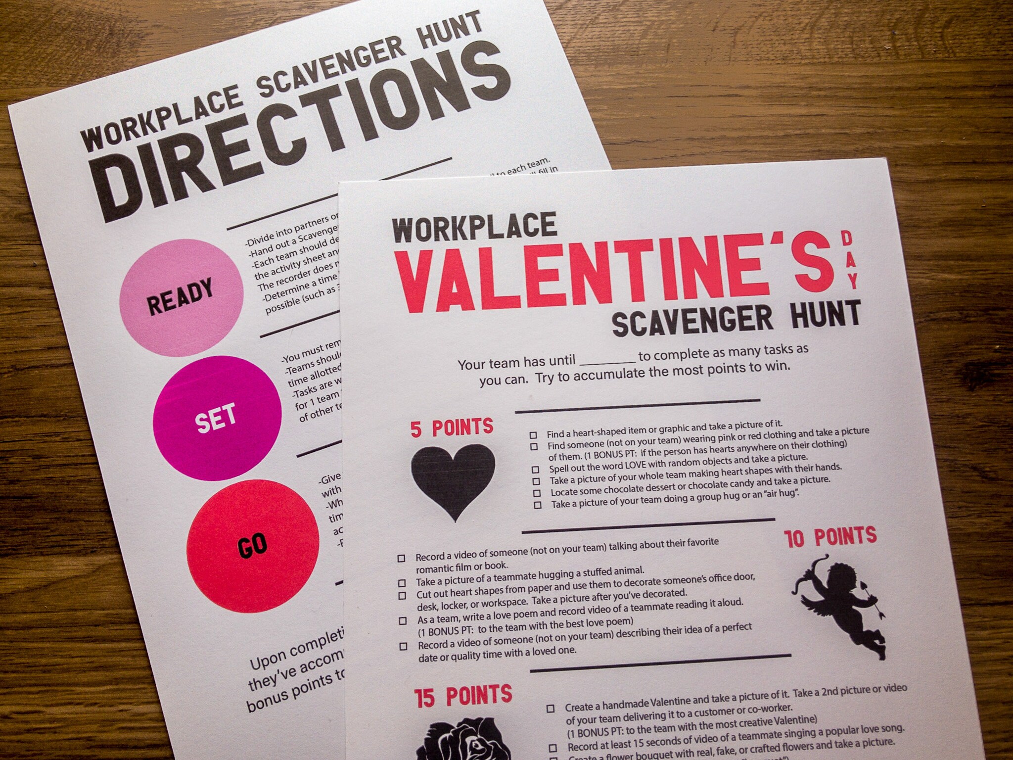 Valentine's Day Workplace Scavenger Hunt Printable Team Building ...