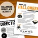 Halloween Workplace Scavenger Hunt Printable Team Competition | Work ...