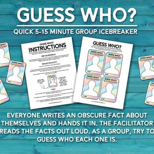 Guess Who? Quick Team Building Activity & Group Icebreaker Game ...