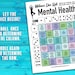 Wellness Dice Roll Printable Decision Game, Dice Roll Wellness Activity ...