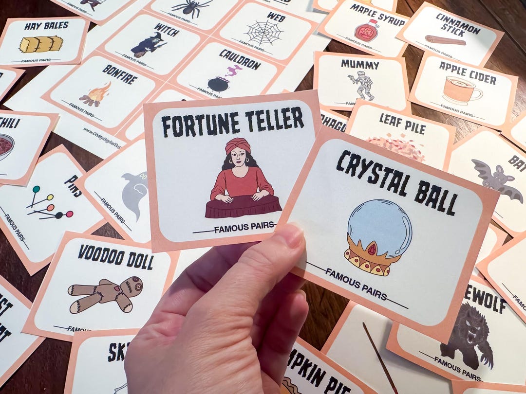 Halloween Famous Pairs Group Team-building Activity & Fall Icebreaker ...