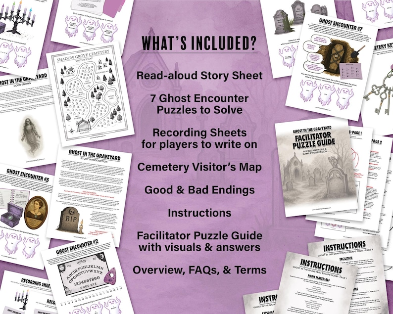 Escape Room: Ghost in the Graveyard, Halloween Themed Group Team ...