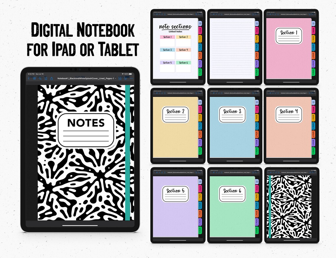Digital Notebook Bundle for Goodnotes App on iPad and Tablets - Etsy