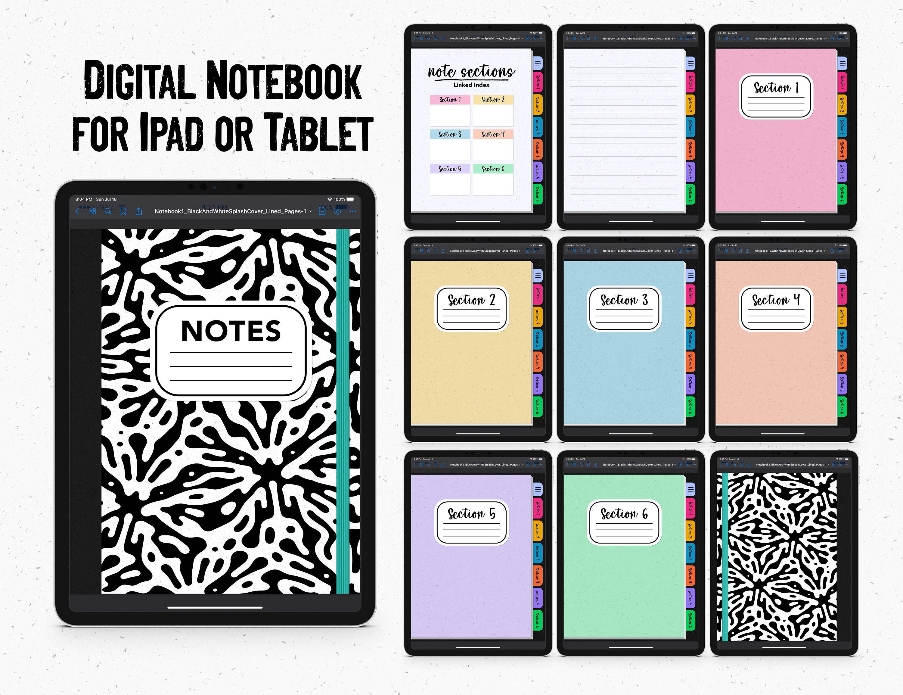 Digital Notebook Bundle for Goodnotes App on iPad and Tablets - Etsy