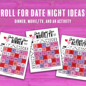 Date Night Dice Roll Game for Couples, Printable PDF Decision Making ...