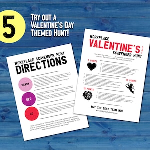 Workplace Scavenger Hunt Printables Bundle | Team Scavenger Hunt Staff ...