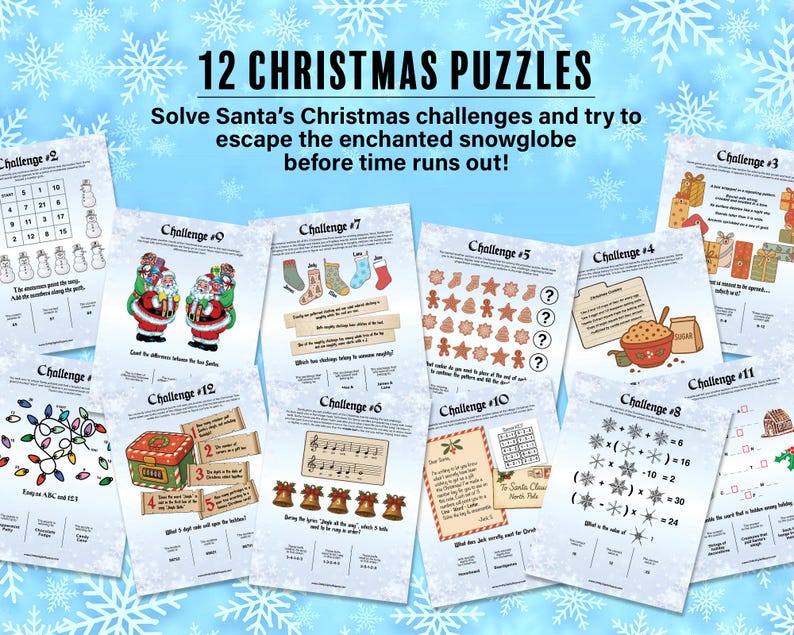 Christmas Escape Room: Enchanted Snowglobe, 1 Hour Group Team Building ...
