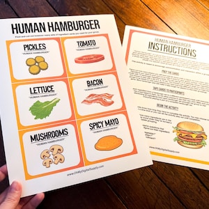 Human Hamburger Group Icebreaker, Networking Mingle Activity & Team ...