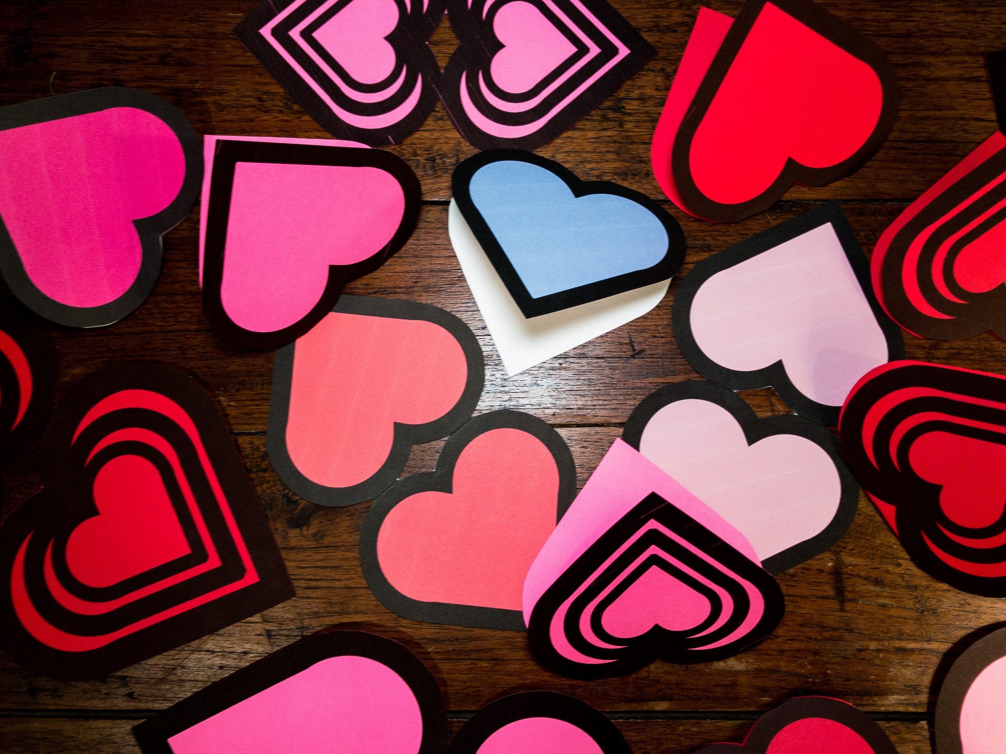 Paper Heart DIY Valentine's Day Garland Printable Valentine's Paper ...