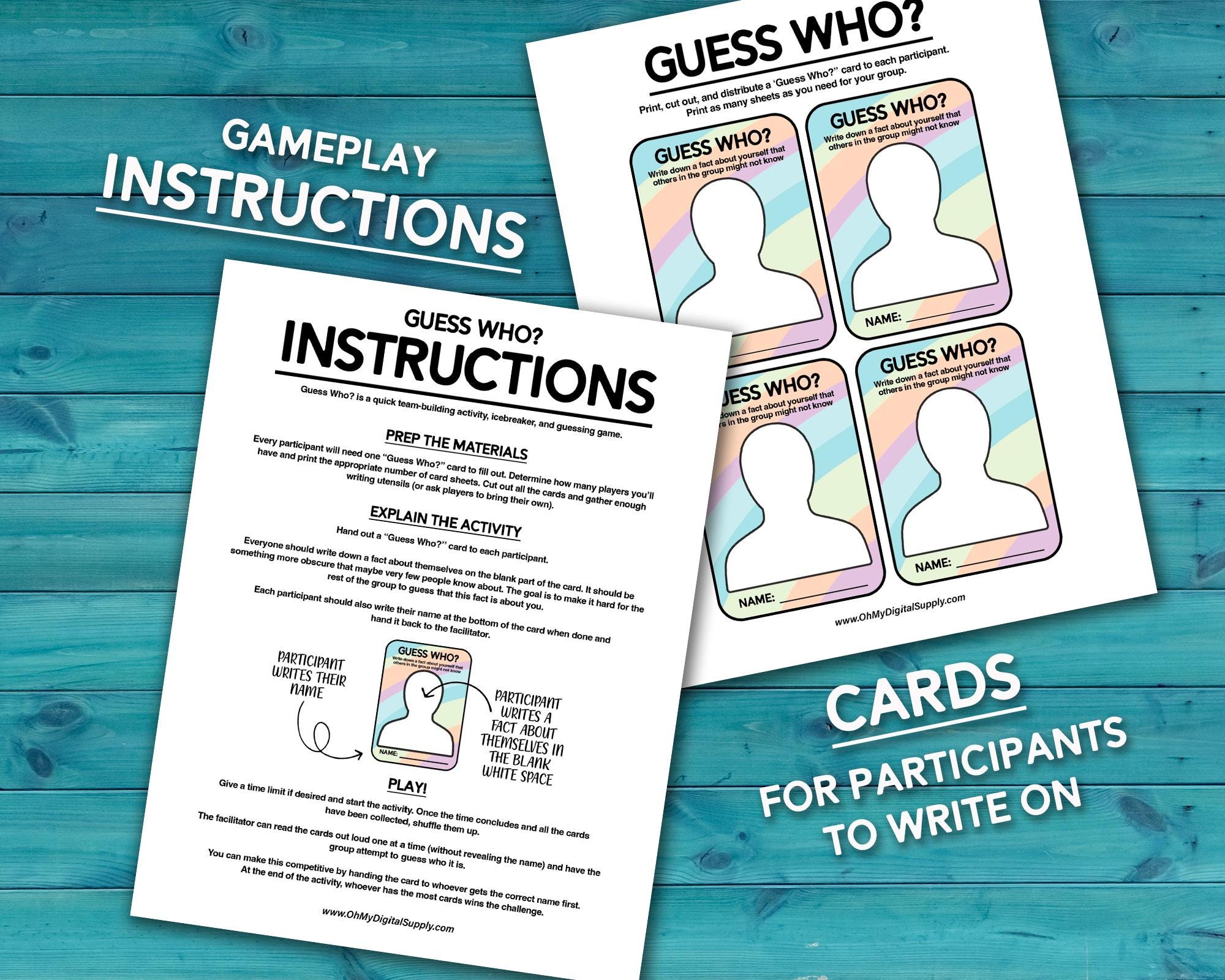 Guess Who? Quick Team Building Activity & Group Icebreaker Game ...