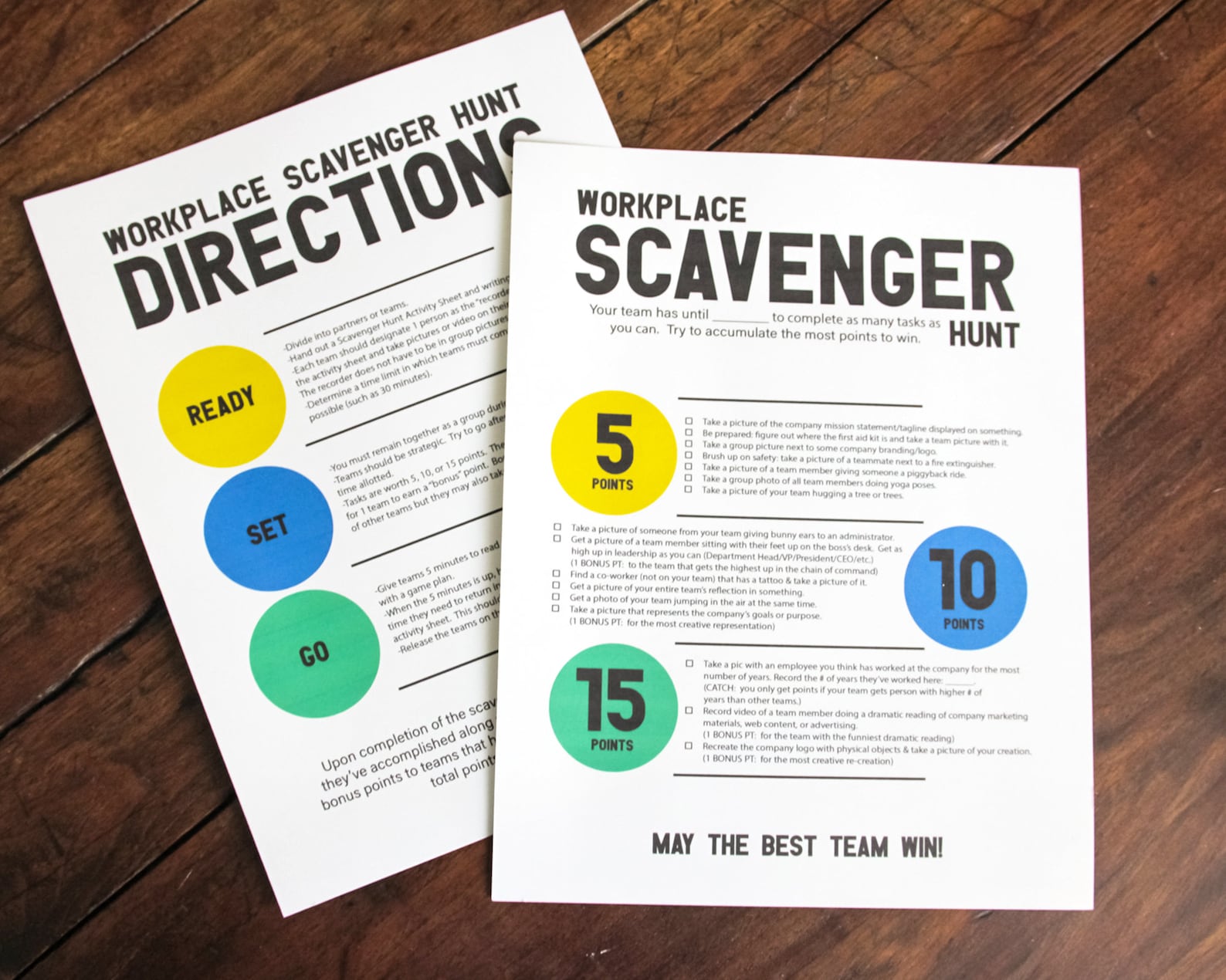 Workplace Team Scavenger Hunt Printable Activity Work | Etsy