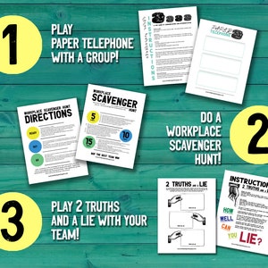 Workplace Team Building Games & Ice Breaker Activities Printables ...