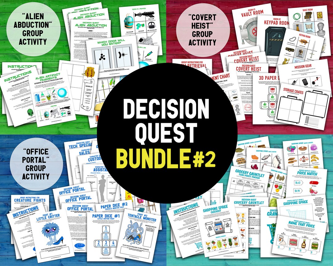 Decision Quest Bundle 2 Group Decision-making Ice Breaker Activity ...