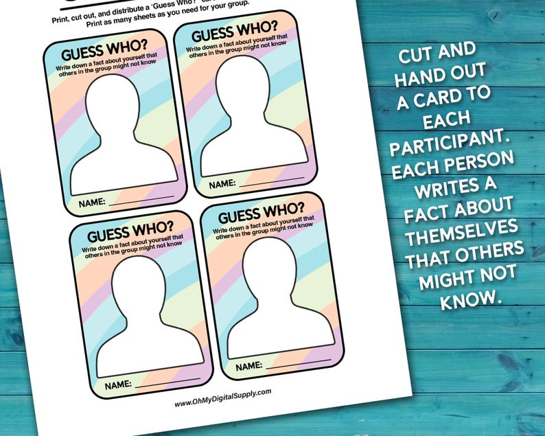 Guess Who? Quick Team Building Activity & Group Icebreaker Game ...