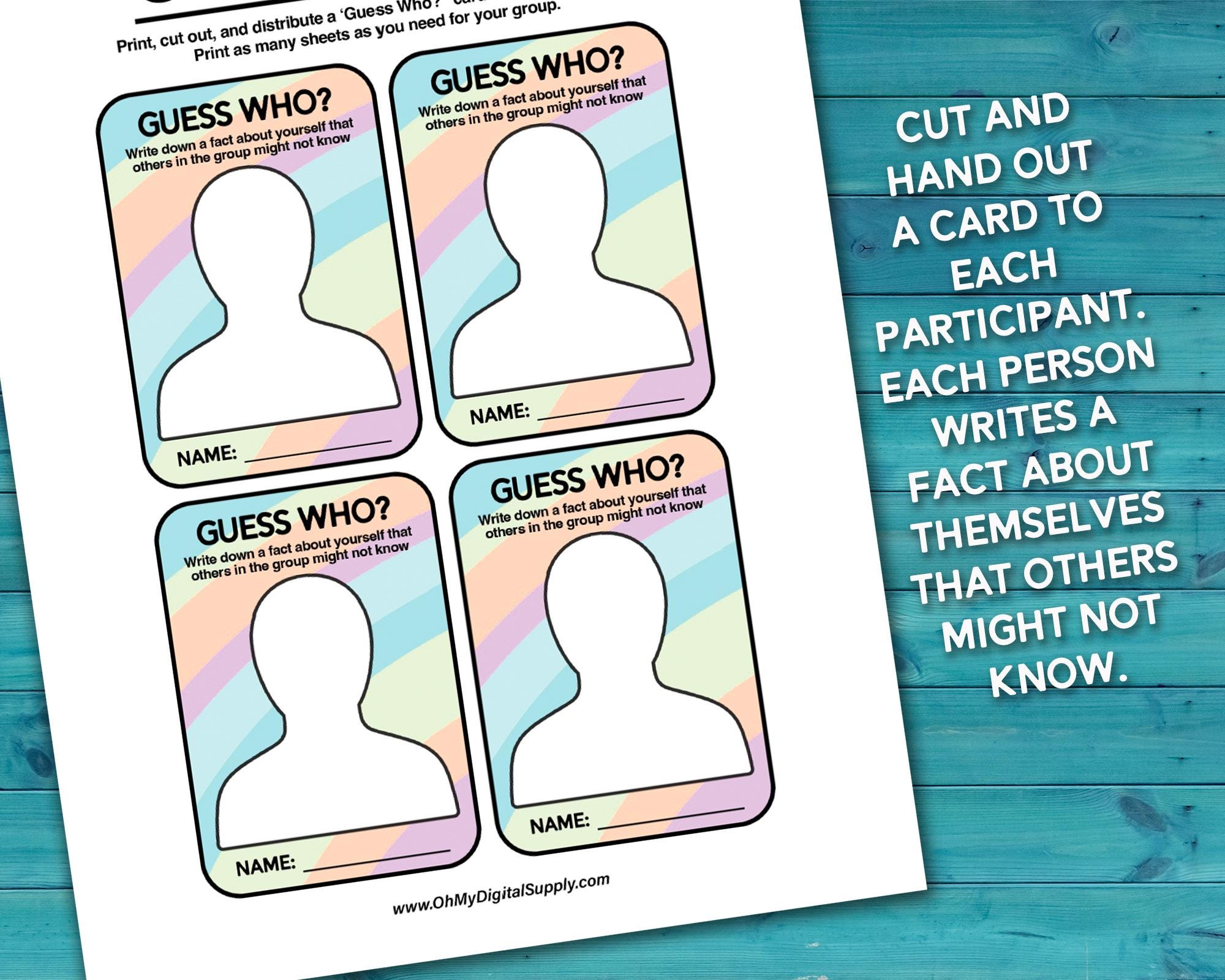 Guess Who? Quick Team Building Activity & Group Icebreaker Game ...