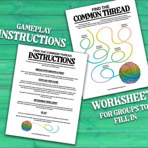 Find the Common Thread Group Team Building Activity & Printable ...