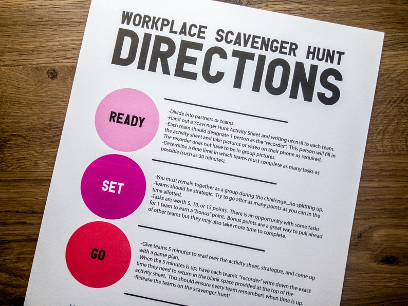 Valentine's Day Workplace Scavenger Hunt Printable Team - Etsy
