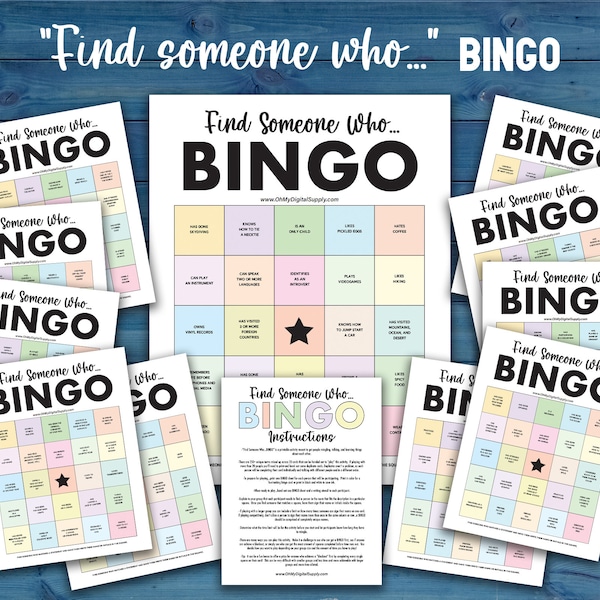 Mingle Bingo - Etsy