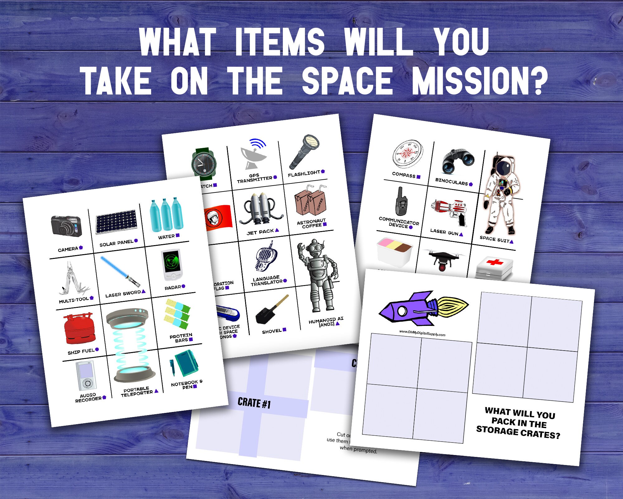 Decision Quest: Space Mission, Printable Icebreaker Game & Team ...
