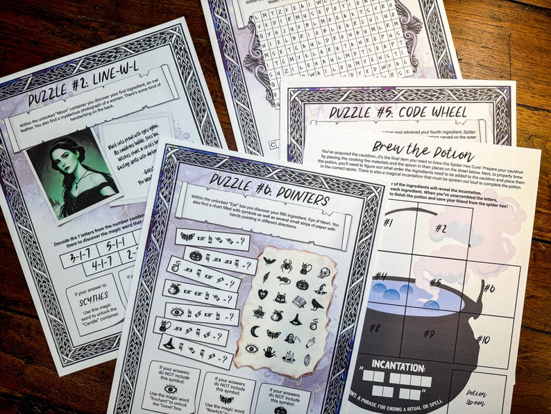 Escape Room: Witch's Hex, 1 Hour Halloween Group Team Building Activity ...