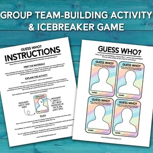 Guess Who? Quick Team Building Activity & Group Icebreaker Game ...