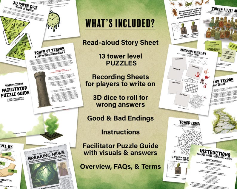 Escape Room: Tower of Terror, Halloween 1 Hour Group Team Building ...