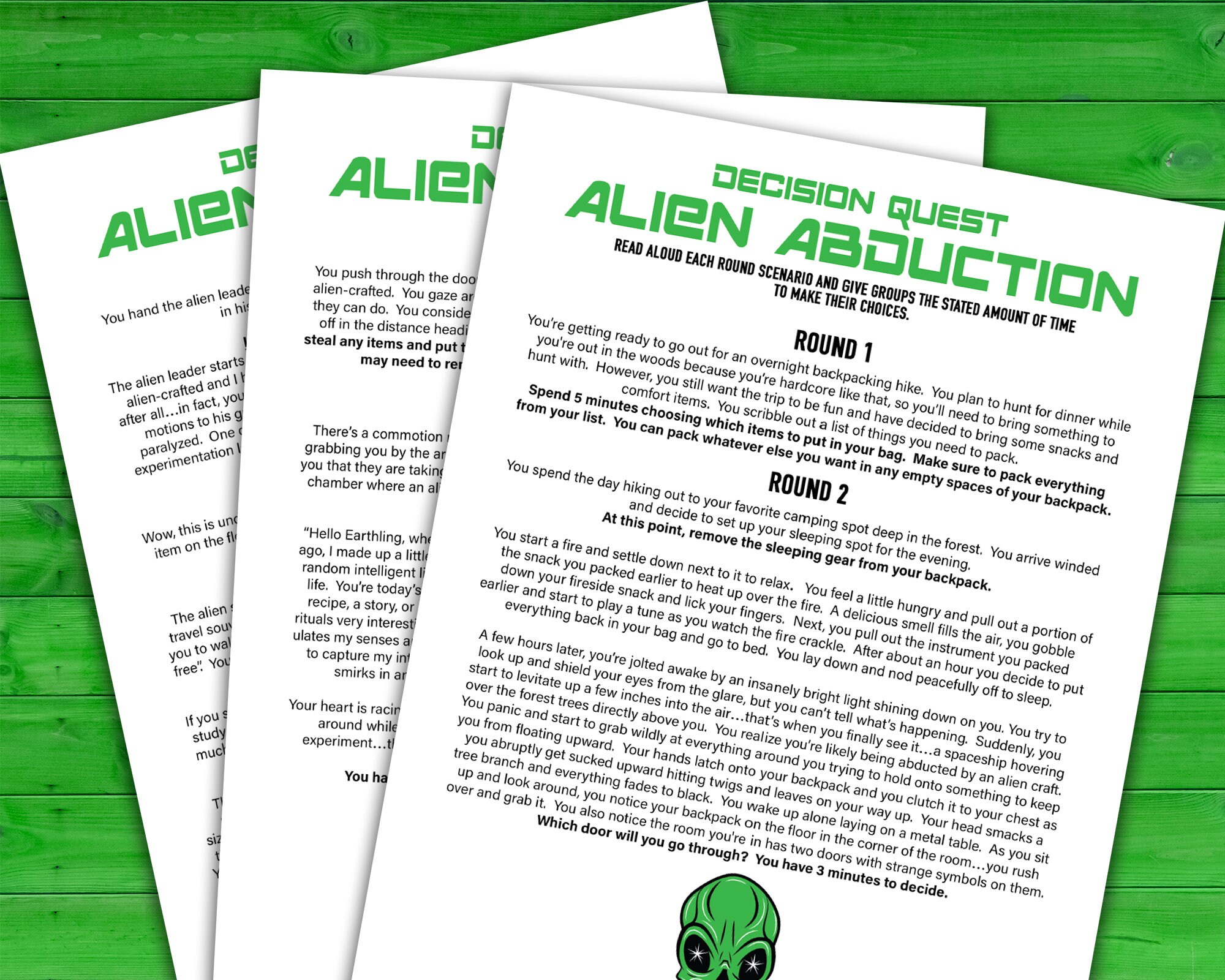 Decision Quest: Alien Abduction | Group Communication & Decision Making ...