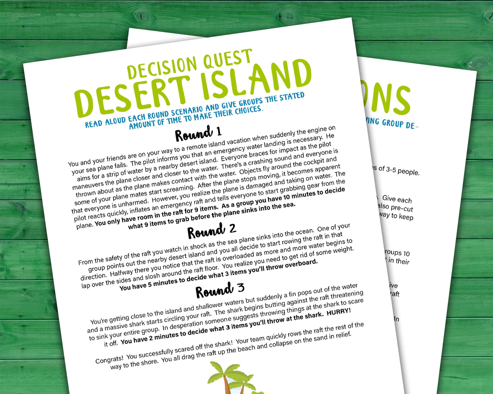 Decision Quest: Desert Island | Survival Group Communication & Decision ...