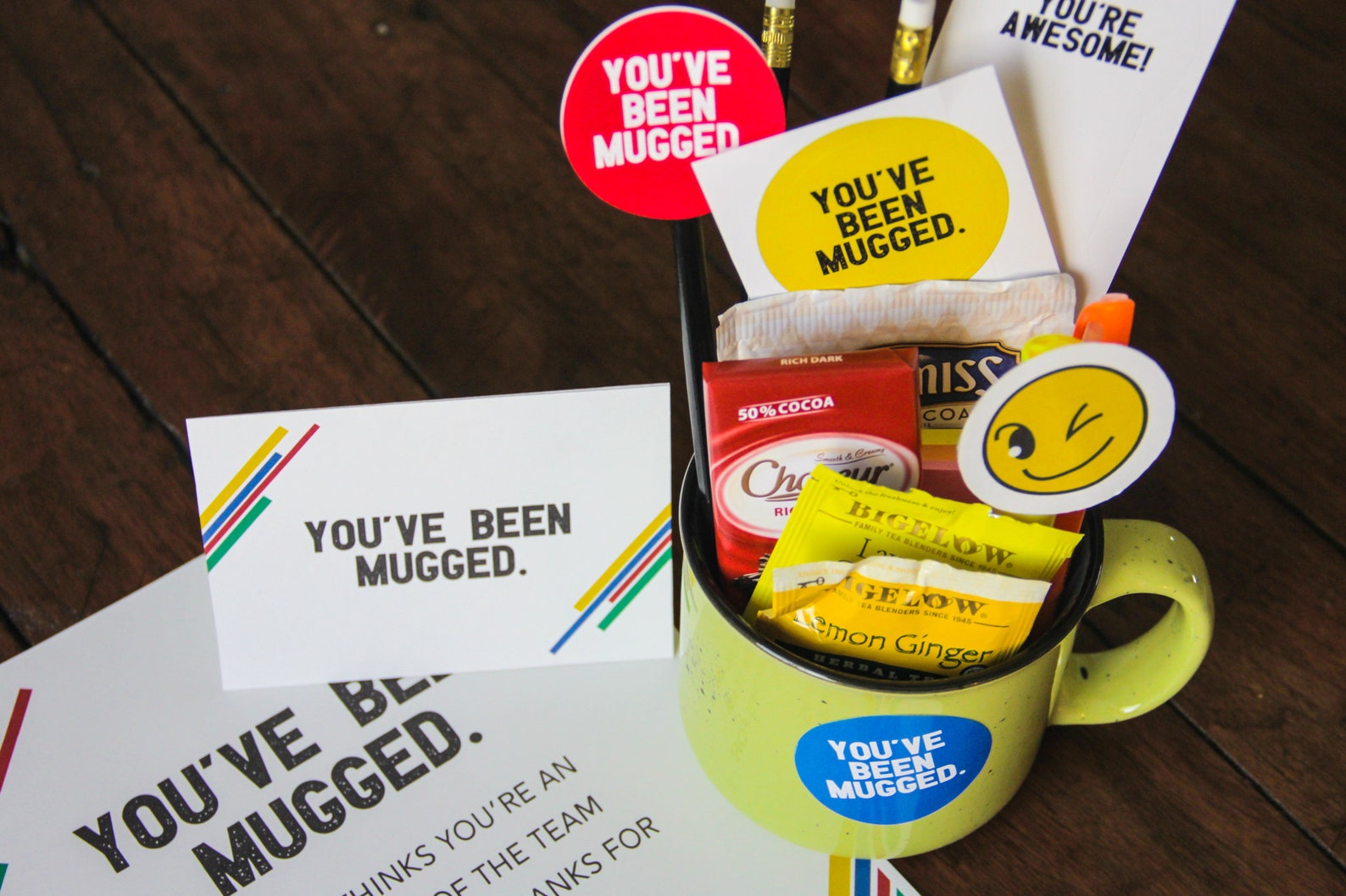 You've Been Mugged Employee Appreciation Printable DIY Kit - Etsy