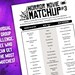 Horror Movie Matchup Printable Halloween Matching Game, Horror Film ...
