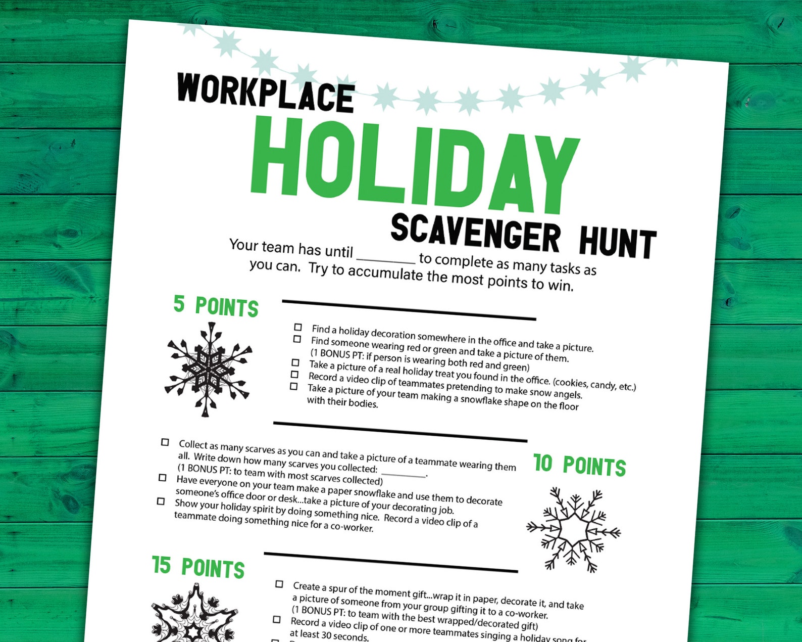 Workplace Scavenger Hunt Printables Bundle | Team Scavenger Hunt Staff ...