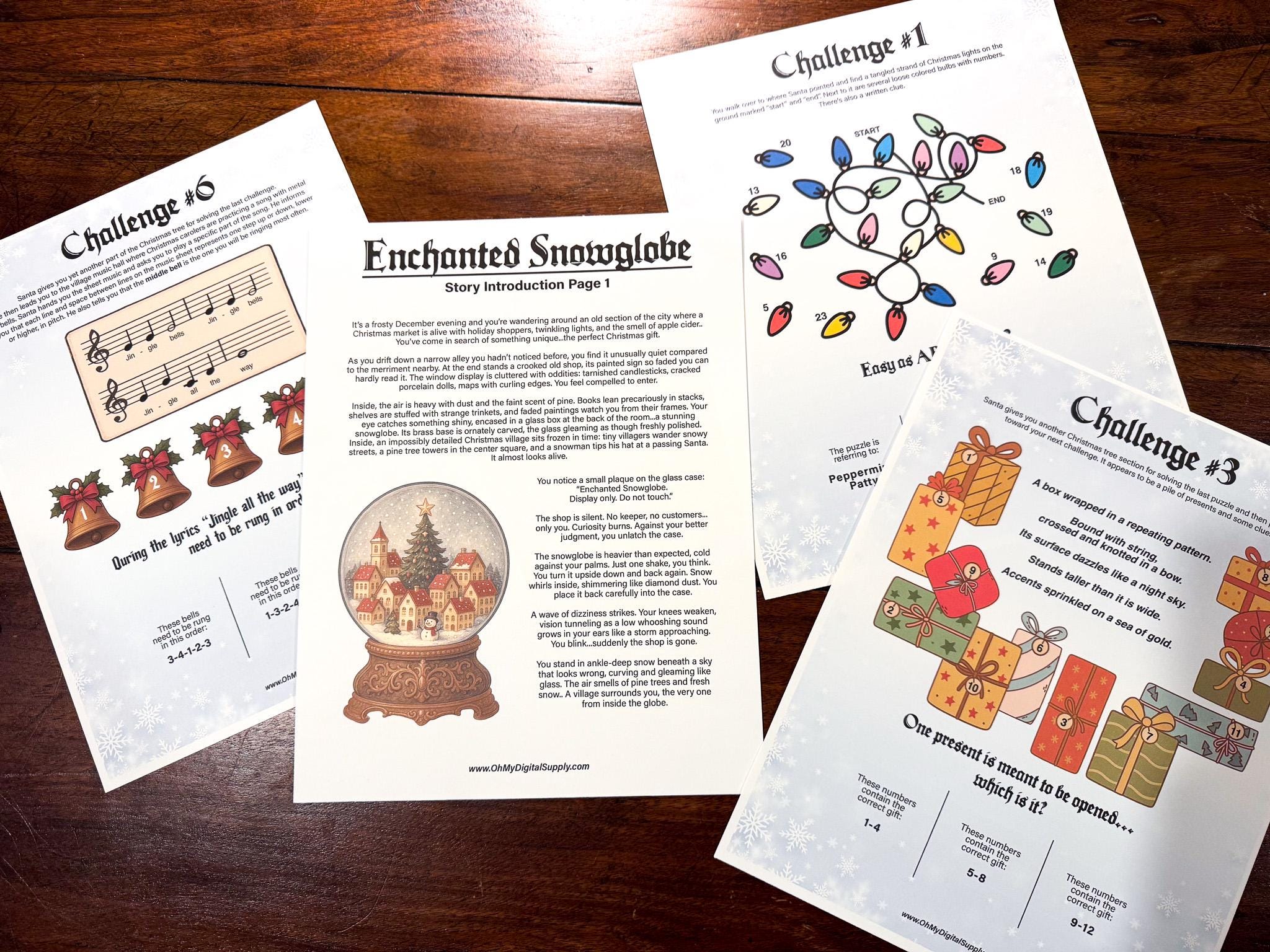 Christmas Escape Room: Enchanted Snowglobe, 1 Hour Group Team Building ...