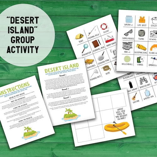 Desert Island Group Activity Team Building Activities - Etsy