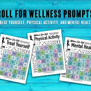 Wellness Dice Roll Printable Decision Game, Dice Roll Wellness Activity ...