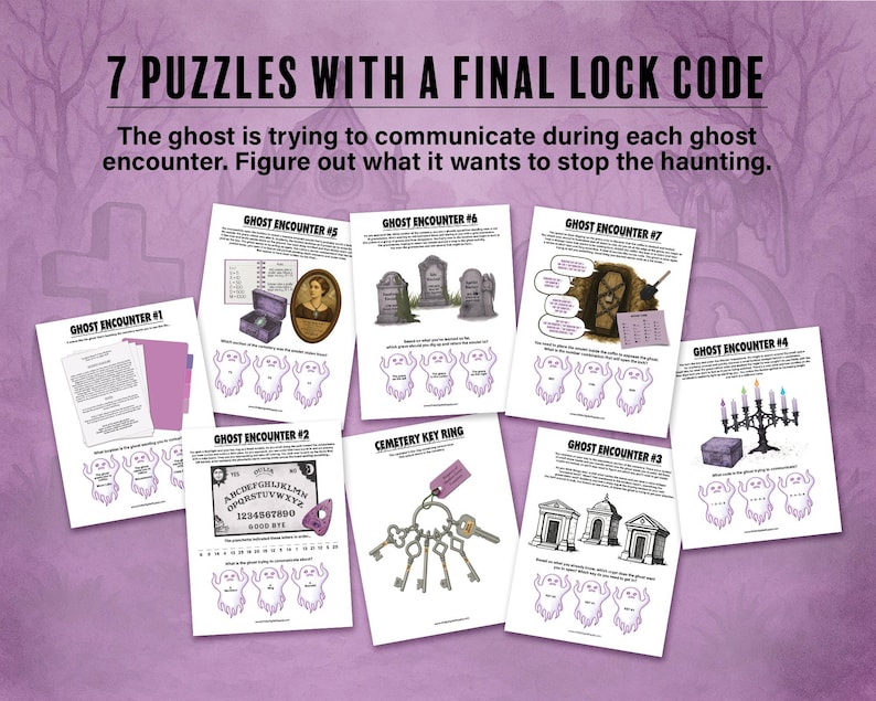 Escape Room: Ghost in the Graveyard, Halloween Themed Group Team ...